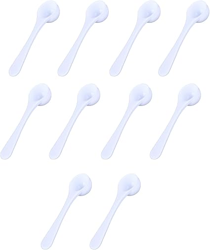 Amazon.com: 10Pack Teaspoon Measuring Spoons - Bulk Plastic Scoops for ...