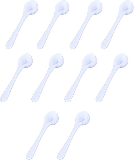 Amazon.com: 10Pack Teaspoon Measuring Spoons - Bulk Plastic Scoops for ...