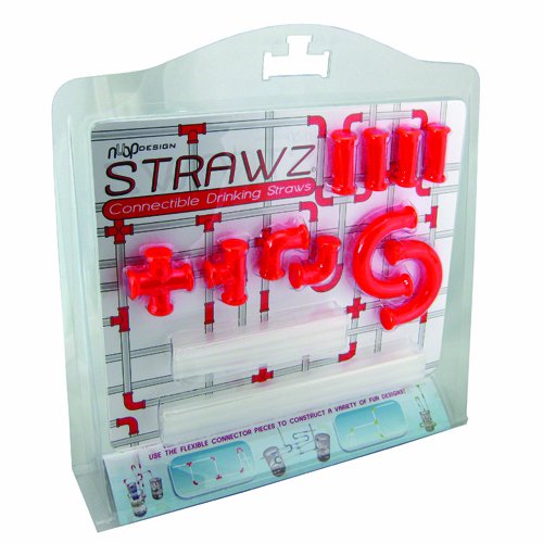 Nuop Design Red Connectible Drinking Straw Kit (44 Pieces): Science ...