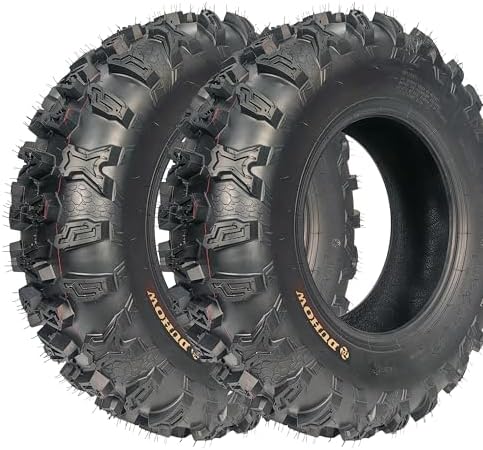 Amazon.com: Elementool 25x8-12 ATV Tires (2-Pack), Front 4PR All ...