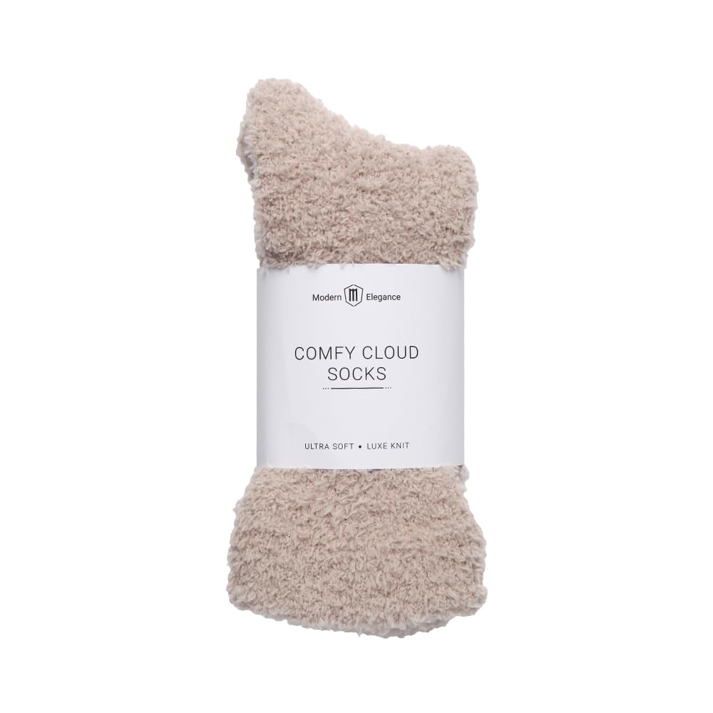 Amazon.com: Modern Elegance Comfy Cloud Socks - Ultra-Soft Cozy Sleep Socks for Women & Men ...