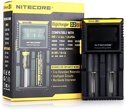 Nitecore D2 EU 2016 Smart Universal LCD Display Dual Battery Charger ...