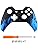 eXtremeRate® Blue Flame Soft Touch Grip Front Housing Shell Faceplate for Standard Xbox One ...