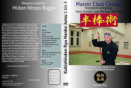 Kukishinden Ryu Hanbo Jutsu: Master Class Course [3 DVDs]: Amazon.de ...