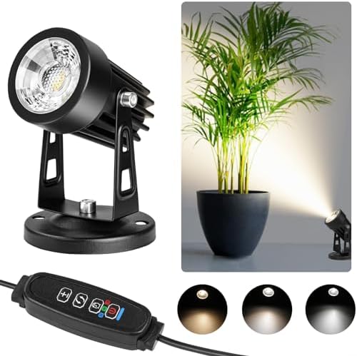 SUNVIE 2 Pack LED Spot Lights Indoor for Plants Uplights Lamp Accent ...