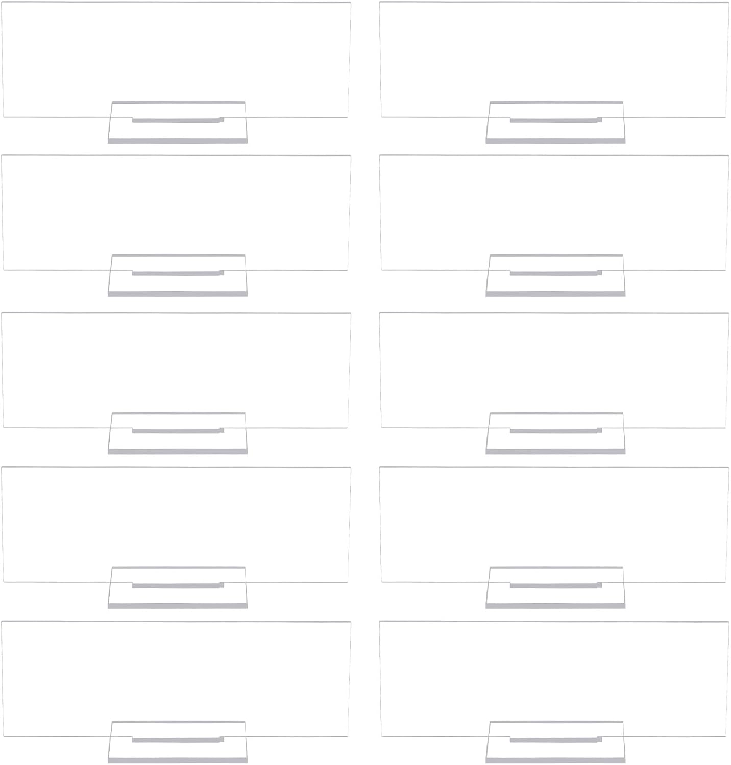 Amazon.com: uxcell 20 Pack Clear Acrylic Place Cards with Holders for ...