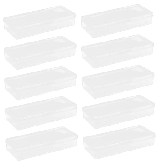 10pcs Boxes Blade Case Razor Disposable Storage Container Storage Case ...