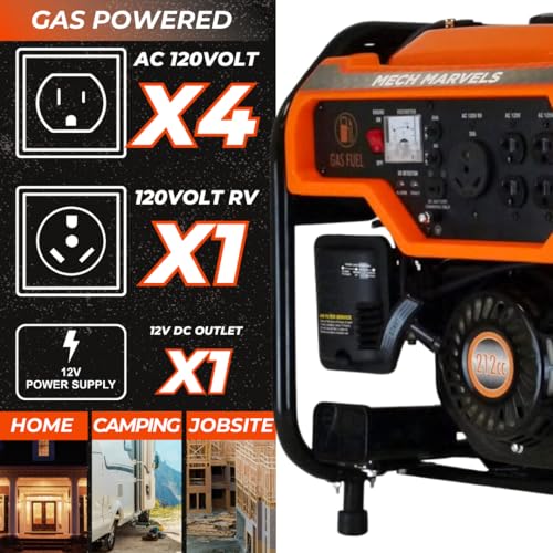 MM4350C Portable Generator, Orange - Justportablegenerators.com