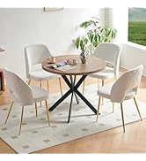 Amazon.com - NORDICANA 5-Pieces 37-Inch Dining Table Set for 4 - Space ...