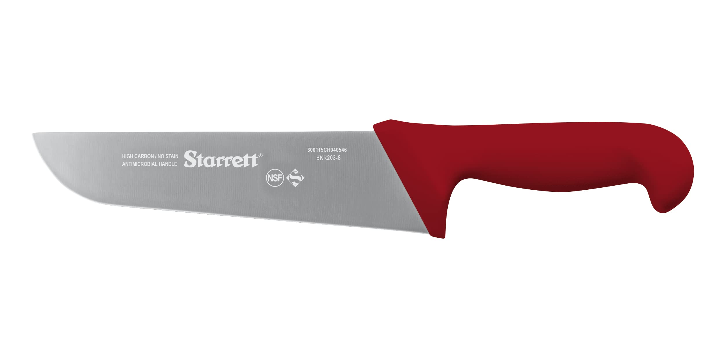 Starrett Professional Butchers Knife - BKR203-8 Wide straight 8 Inch ...