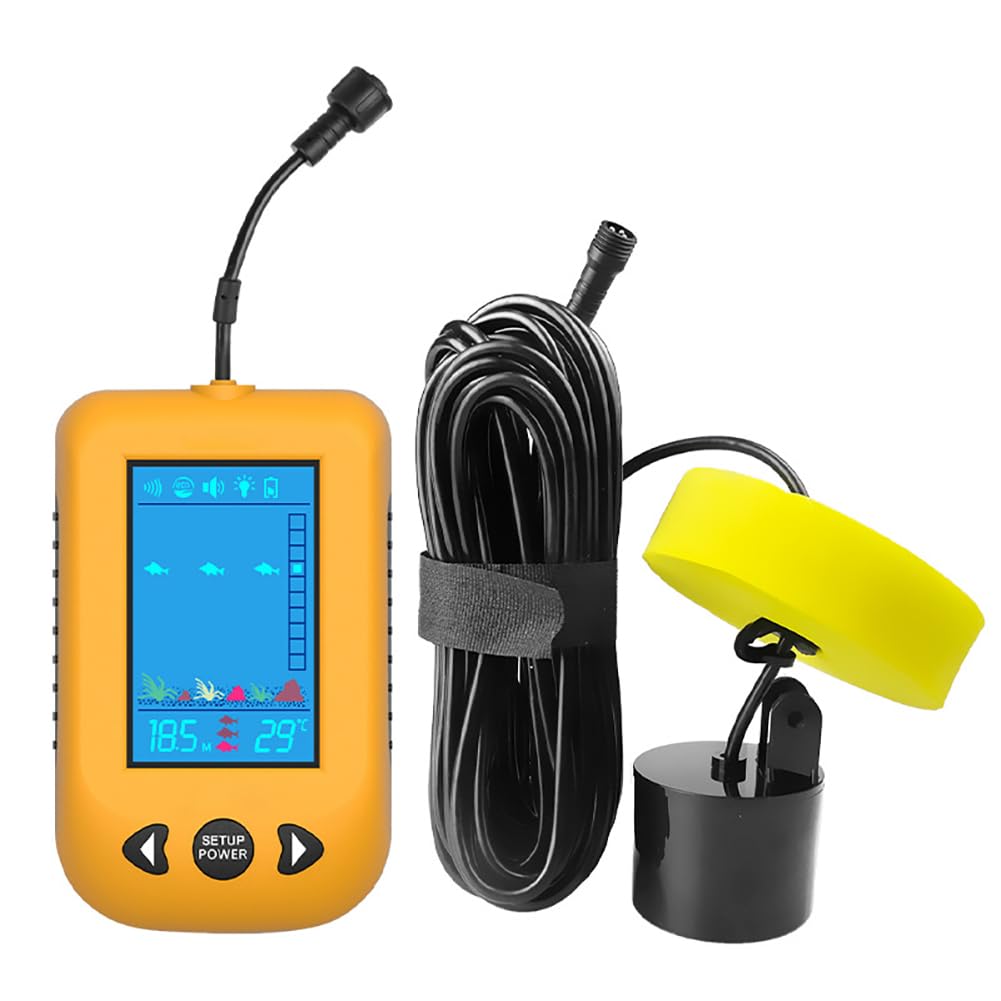 THYXGS Portable Fish Finder, Marine Depth Finder with Sonar Sensor and ...