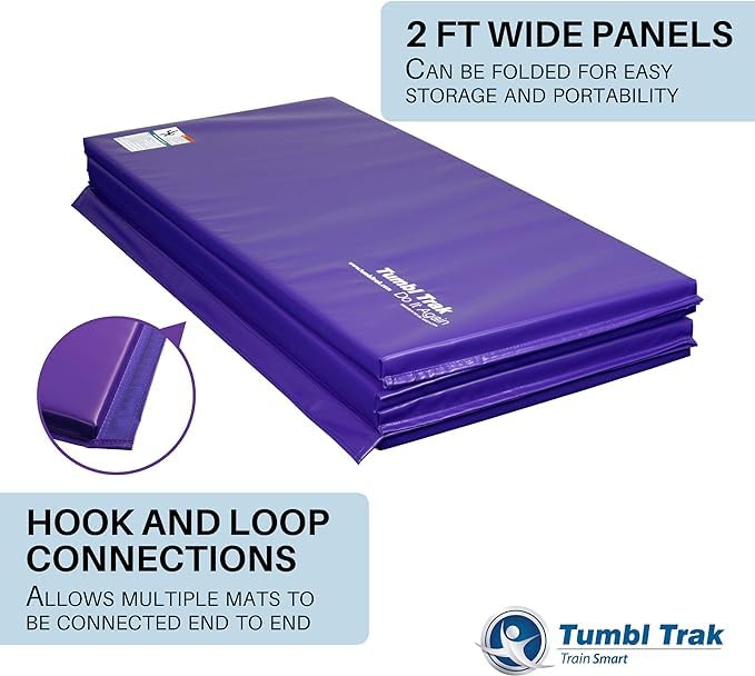 Snapklik.com : Tumbl Trak Folding Tumbling Panel Mat For Gymnastics