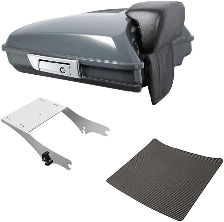 Amazon.com: TCMT Razor Motorcycle Trunk Box Backrest Detachable ...
