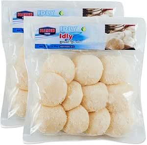 Diamond Frozen Idly| 350G | 100% Fresh | Indian Origin (Pack of 2 ...