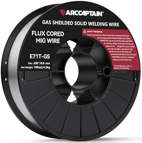 ARCCAPTAIN .030 Flux Core Welding Wire,E71T-GS 30" Low Splash Gas Free ...
