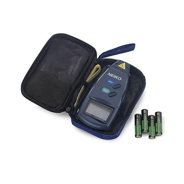 NEIKO 20713A Digital Tachometer, Noncontact Laser Photo Sensor with 2.5 ...