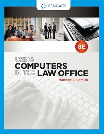 Using Computers in the Law Office: Cornick, Matthew S.: 9781337624985 ...