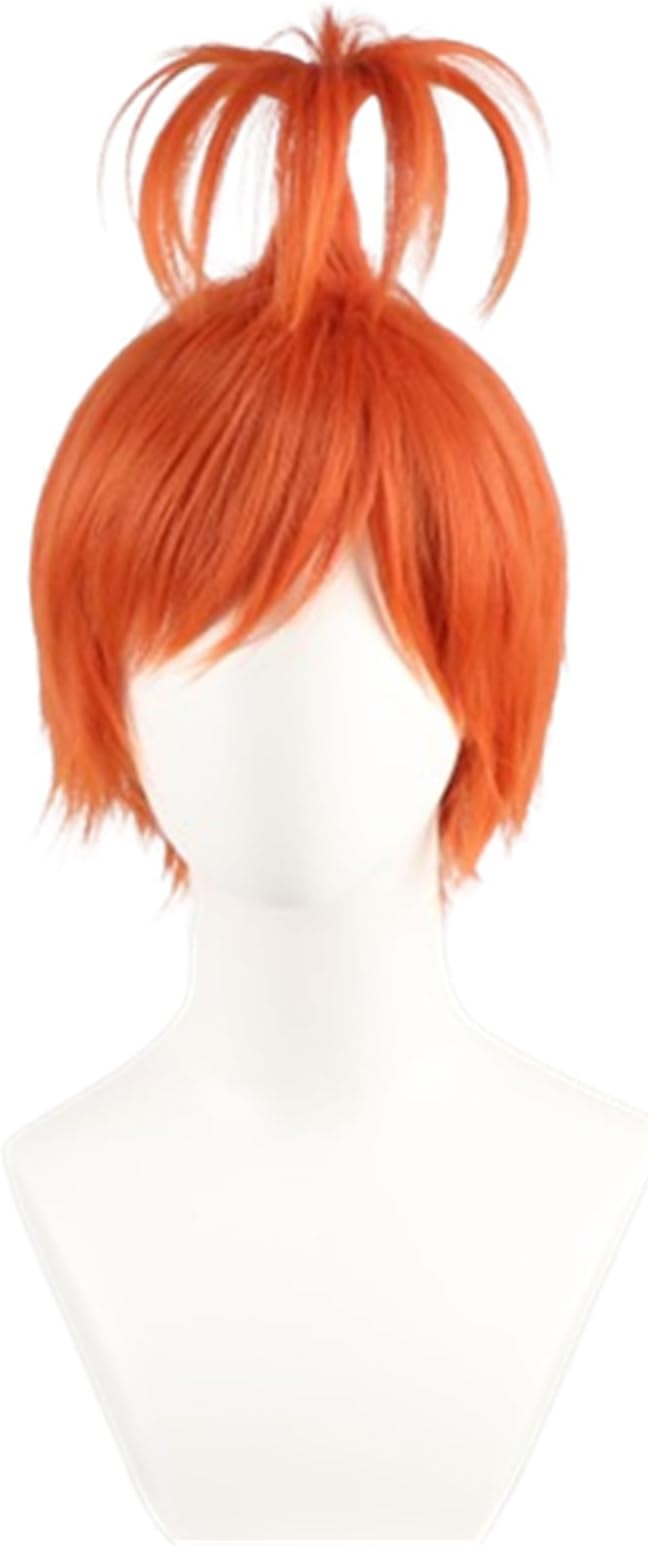 Amazon.com: HUNIGIR Fire Wig Stylish Flame Wig Orange Costume Hair ...