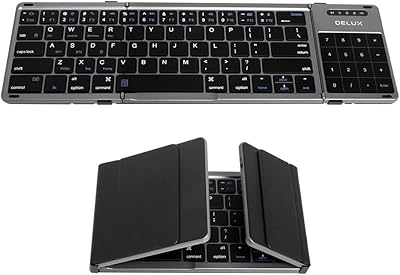 Amazon.com: ProtoArc Foldable Keyboard with Touchpad, XK01 TP Folding ...