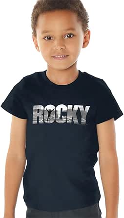Amazon.com: Popfunk Rocky Poster Logo Kids T Shirt for Youth Toddler ...