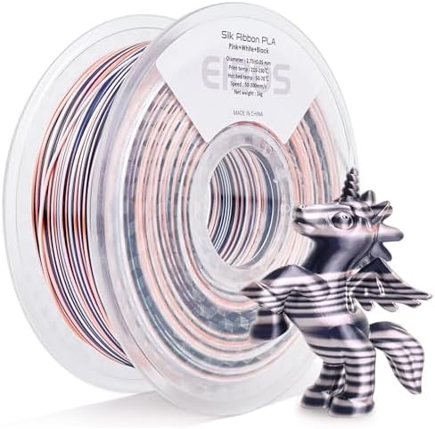 Amazon.com: EIBOS Silk Ribbon PLA 3D Printer Filament, Tri-Color Fast ...
