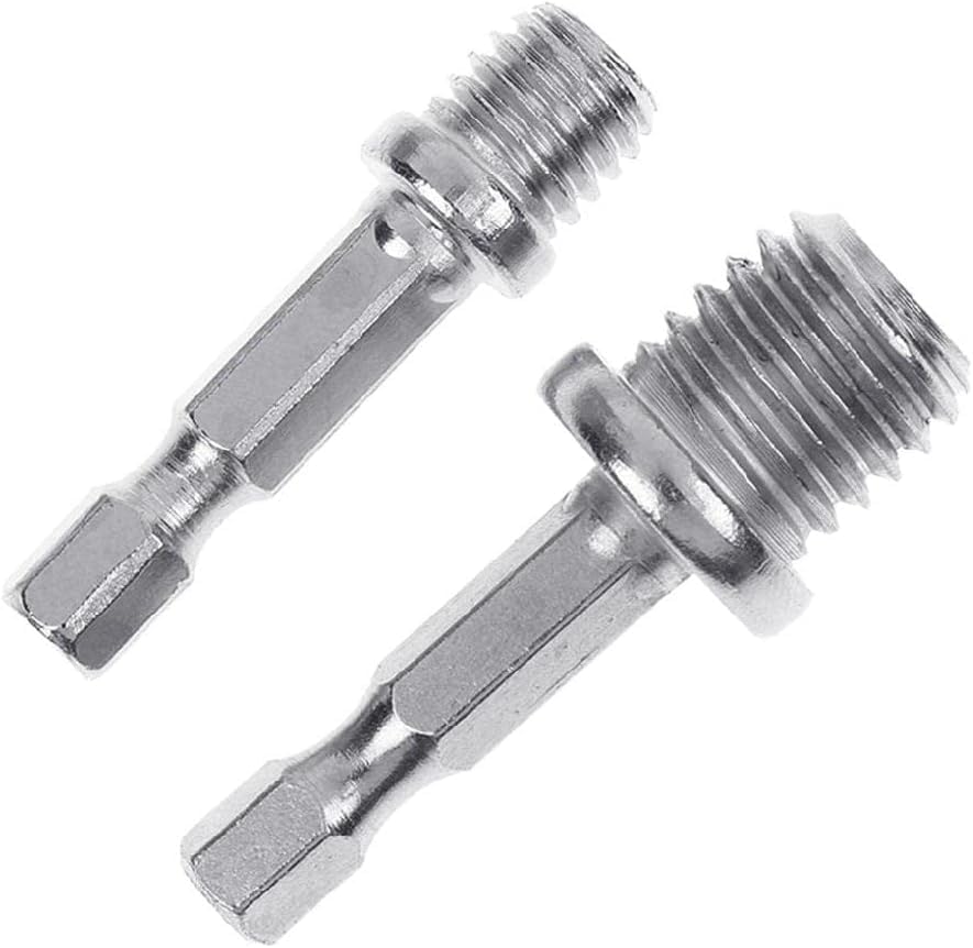 Electric Drill Accessories, 2Pcs Hex Socket Adapter Converter, M10+M14 ...