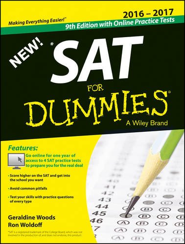 New Sat for Dummies, with Online Practice Tests: Geraldine Woods, Ron ...