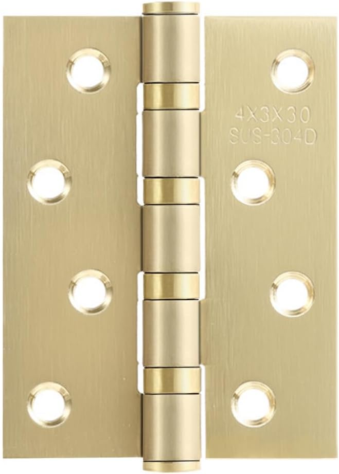 VOLUKA 6 Pack Stainless Steel Door Hinges for Exterior & Interior Doors ...