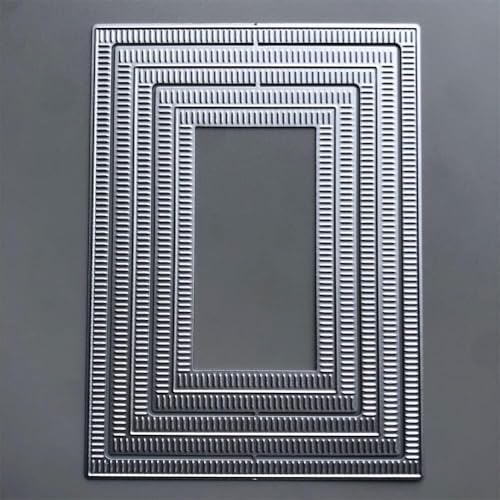 Amazon.com: Rectangle Border Die Cut for Card Making, Rectangle Border ...