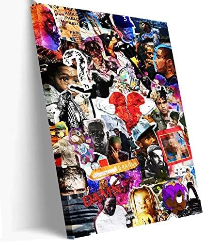 Amazon.com: Hip-hop Rap Poster Rapper Poster Canvas Wall Art Room wall ...