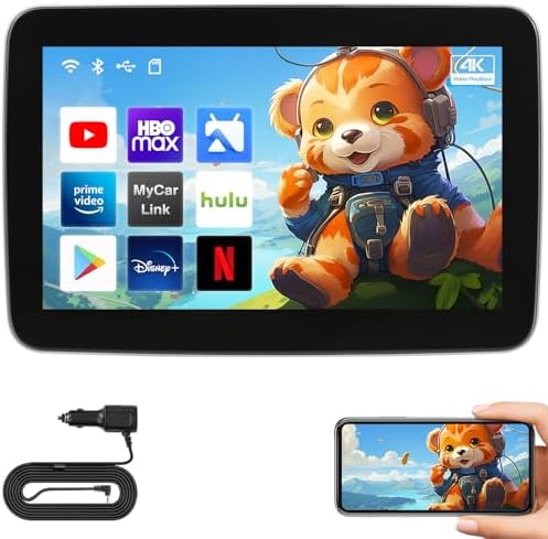 Amazon.com: 14 inch 4K Android.13 Car TV Headrest Monitor for Cars Back ...