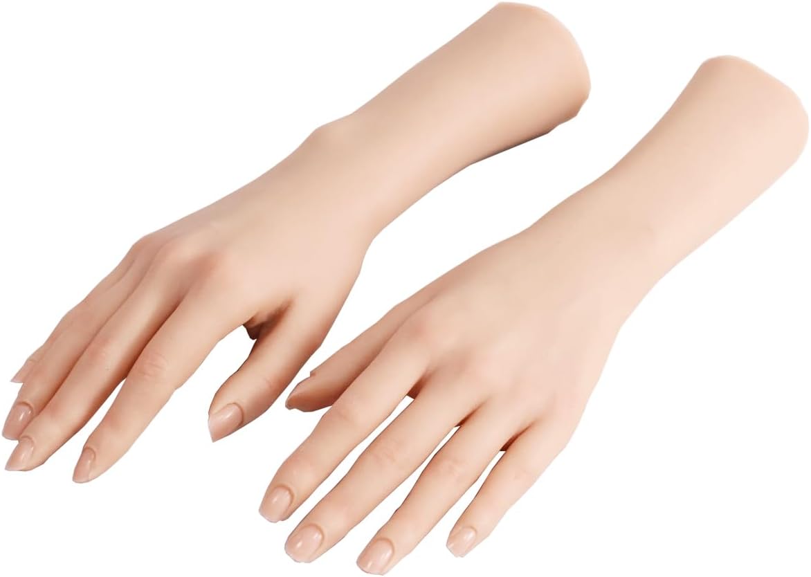 Amazon.com: INTBUYING Realistic Silicone Female Hands Model for Jewelry ...