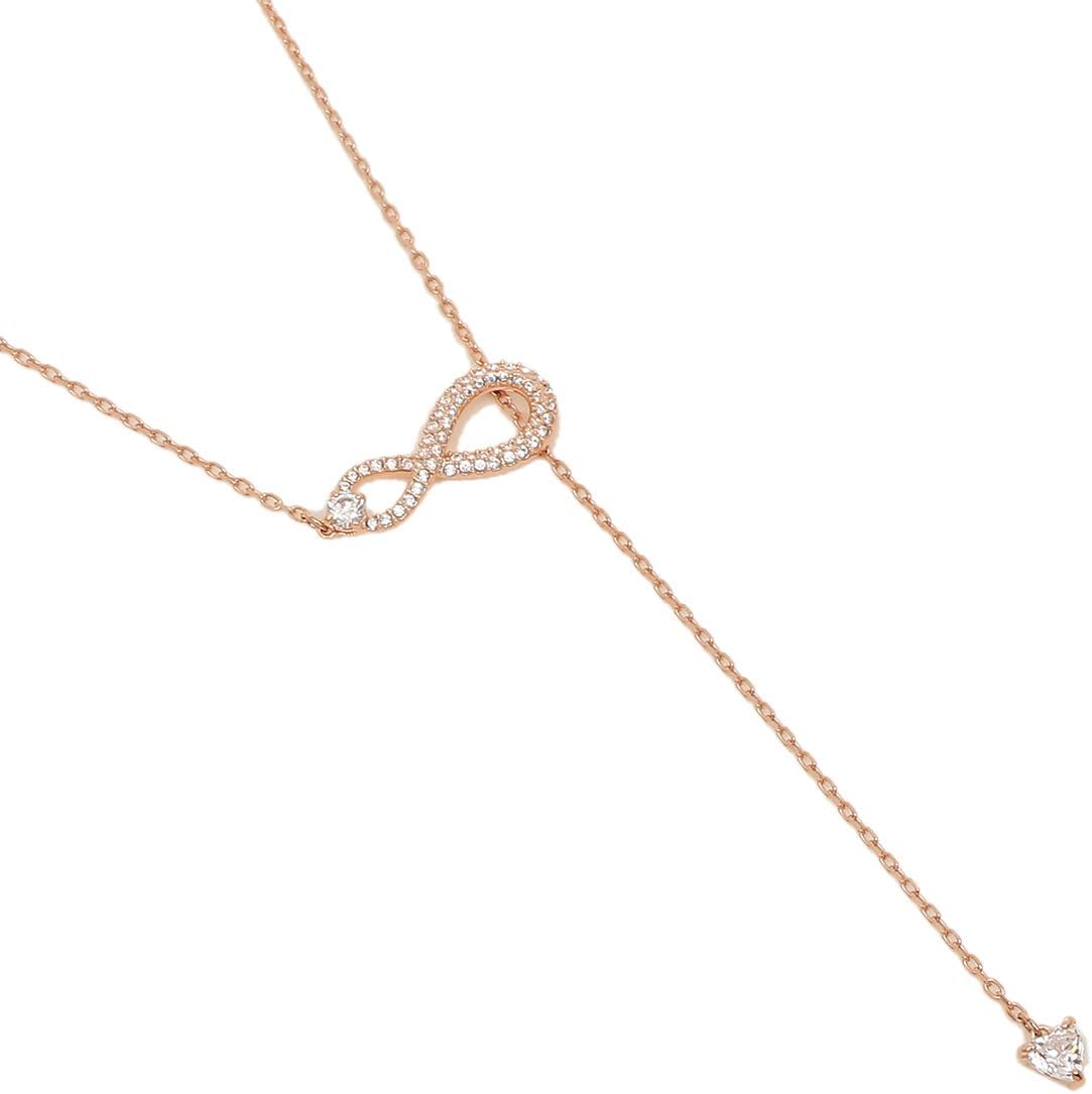 Amazon | [スワロフスキー] ネックレス インフィニティ ペンダント ローズゴールド シルバー レディース 5521346 [並行輸入 ...