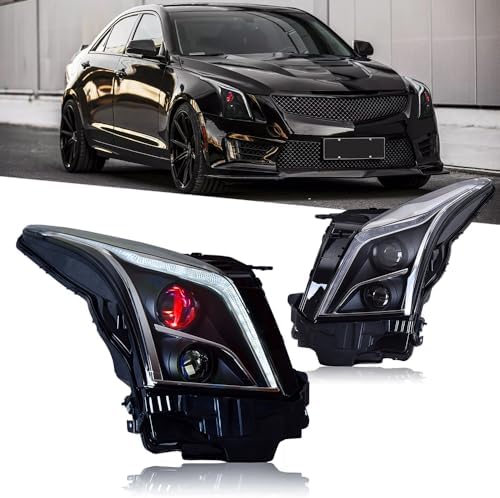Amazon.com: Archaic Headlights Compatible for Cadillac ATS ATS-V 2013 ...