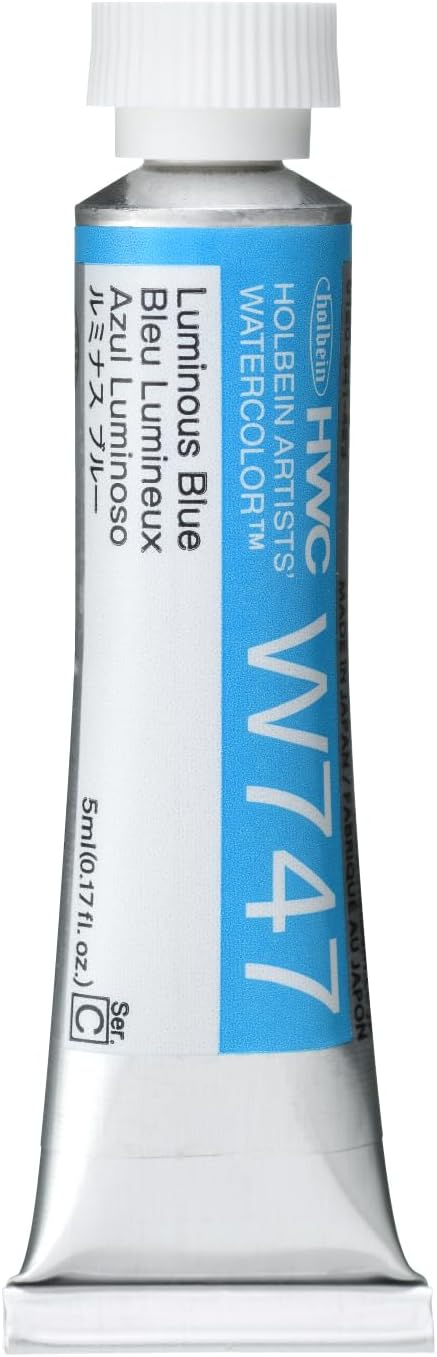 Amazon | ホルベイン 透明水彩絵具 2号(5ml) ルミナスカラー W747 ブルー (12747) | 絵具 通販