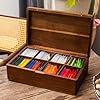 Amazon.com: Acacia Wooden Tea Bag Organizers, Tea packet Storage Boxes ...