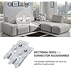 Amazon.com: DEEPDREAM 2 Pack Sectional Couch Connectors Metal Couch Clips Sofa Connector ...