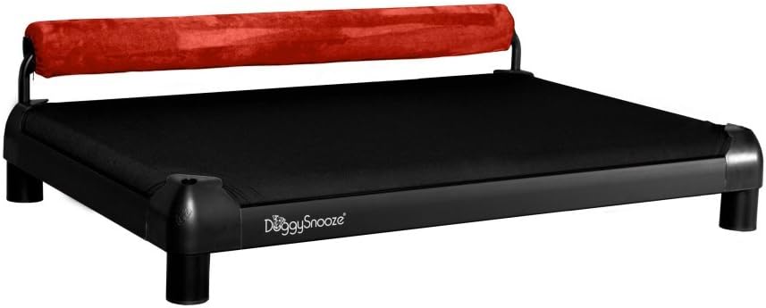 Amazon.com : snoozeSleeper Choco/Orange Dog Bed MD Black Foam : Pet ...