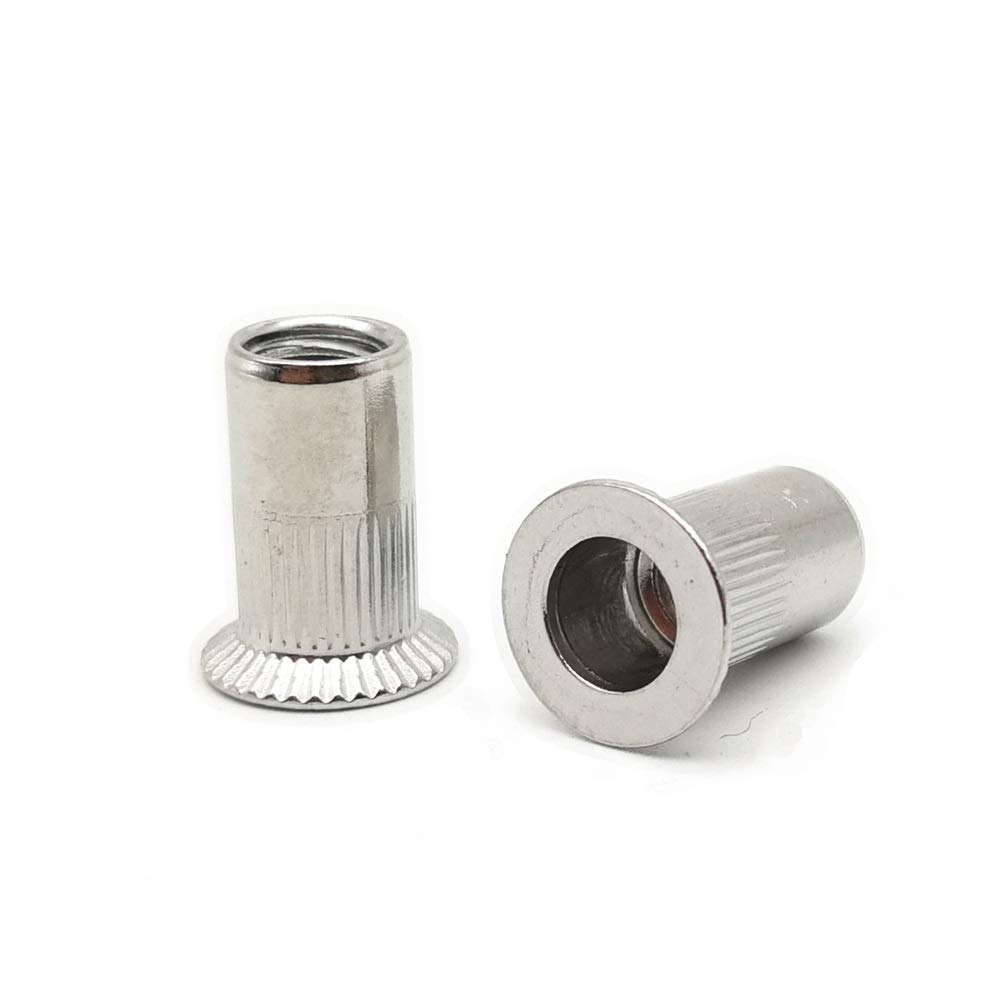 M6 Rivet Nut Installation M3-M8 Flat Head Threaded Blind Rivet Nut ...