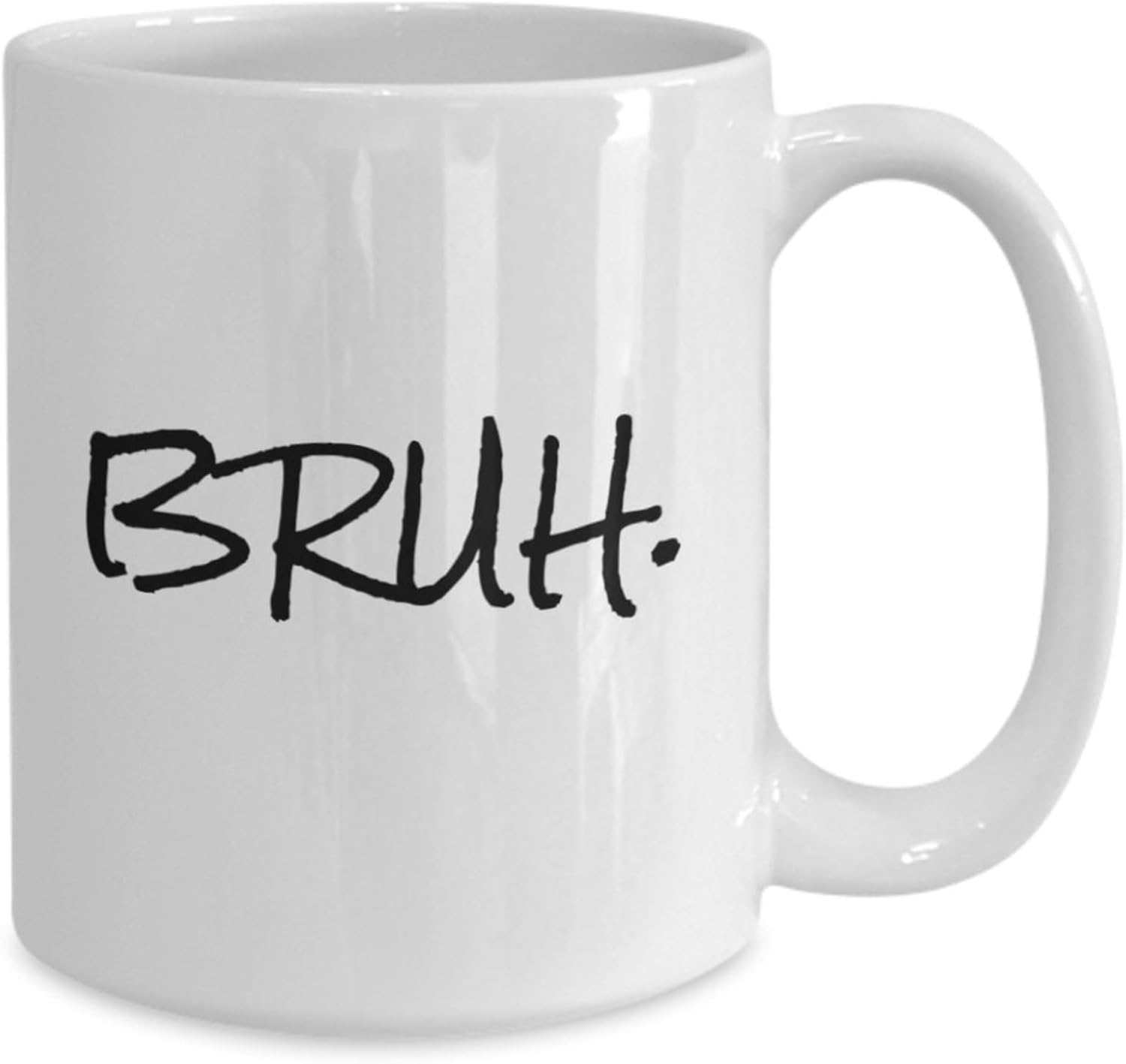 Amazon.com: Bruh Coffee Mug Funny Bruh Mug Pop Culture Quote Funny ...