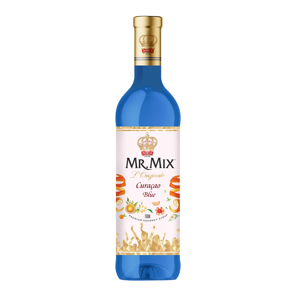 NOBLE MR. MIX Blue Curacao Flavoured Syrup 750ml Bottle, Fruit Twist ...