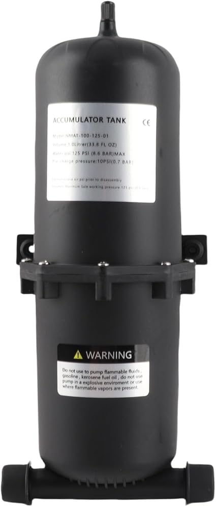 Pre Pressurized Accumulator Tank, 1L 125PSI Boat Water Pressure Tank ...