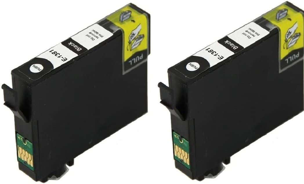 Generic 138 Black Ink cartridges T138, Twin Pack, for EPSON Stylus ...