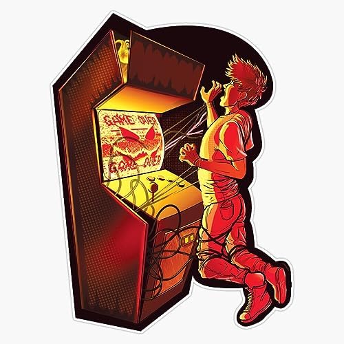 Amazon.com: Lemon Demon Cabinet Man Game Over Sticker Vinyl Waterproof ...