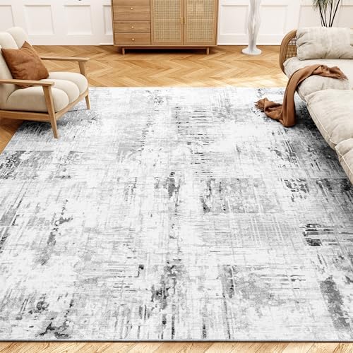 Modern Abstract Area Rug Carpet 8X10 Rugs for Living Room-Machine ...