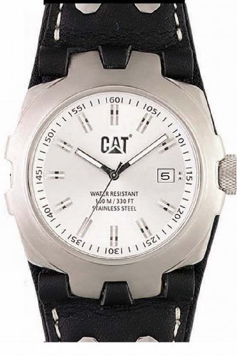 Caterpillar Men's YE-141-35-222 Yellow Steel 04 Date Watch : Amazon.in ...