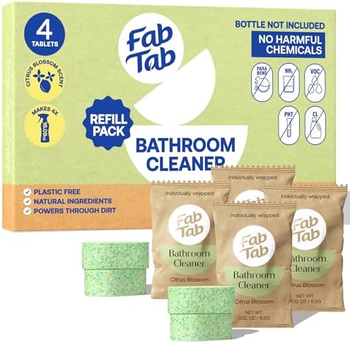Amazon.com: Fab Tab Multi-Purpose & Bathroom Cleaner Starter Kit ...