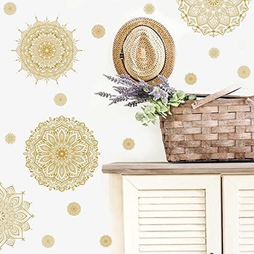 Amazon.com - Mandala Gold Vinyl Waterproof Sticker Decal Car Laptop ...