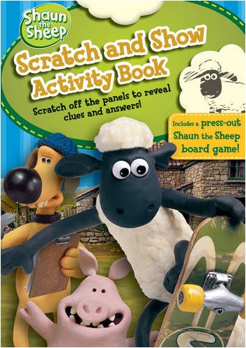 Amazon | Shaun the Sheep Scratch and Show Activity Book | Activity Books