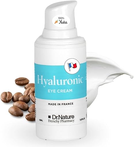 Crème Contour des Yeux Hydratant Acide Hyaluronique et Caféine Sans ...